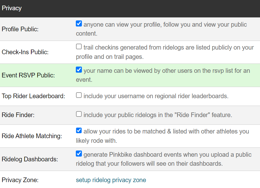 How to Manage Your Profile Privacy Settings – Trailforks